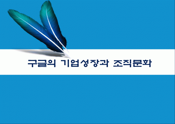 구글(Google)의 기업성장과 조직문화