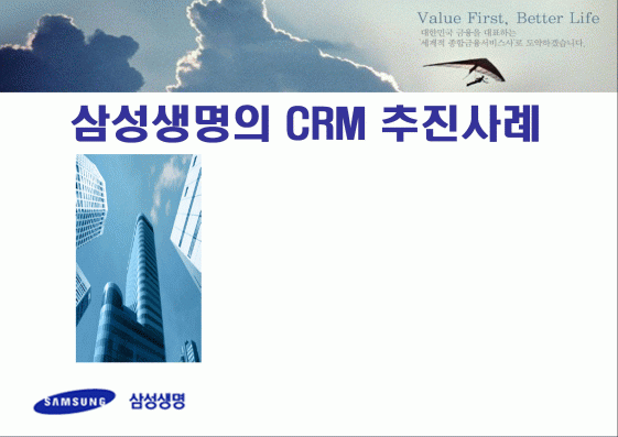 삼성생명의 CRM 추진사례 - mis삼성생명crm,삼성생명,마케팅,브랜드,브랜드마케팅,기업,서비스마케팅,글로벌,경영,시장,사례,swot,stp,4p