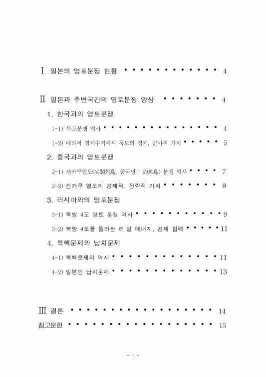일본 영토분쟁