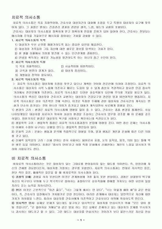 [의약학] 의사소통
