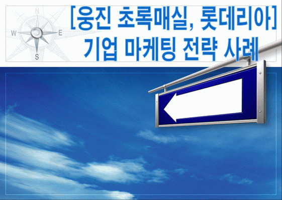 [웅진 초록매실, 롯데리아] 기업 마케팅 전략 사례