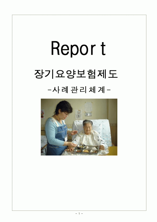장기요양보험제도 [사례관리체계]