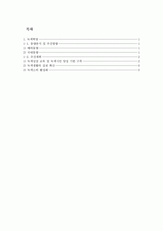 녹색혁명ddd 레포트 자료
