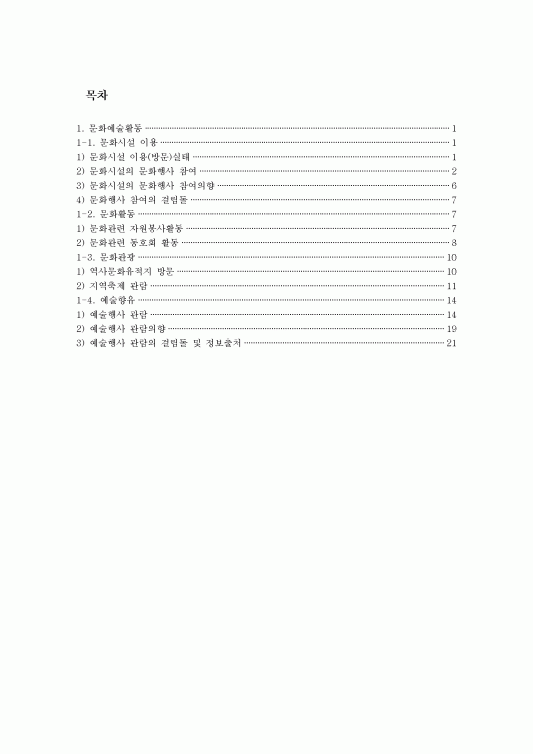 문화예술활동