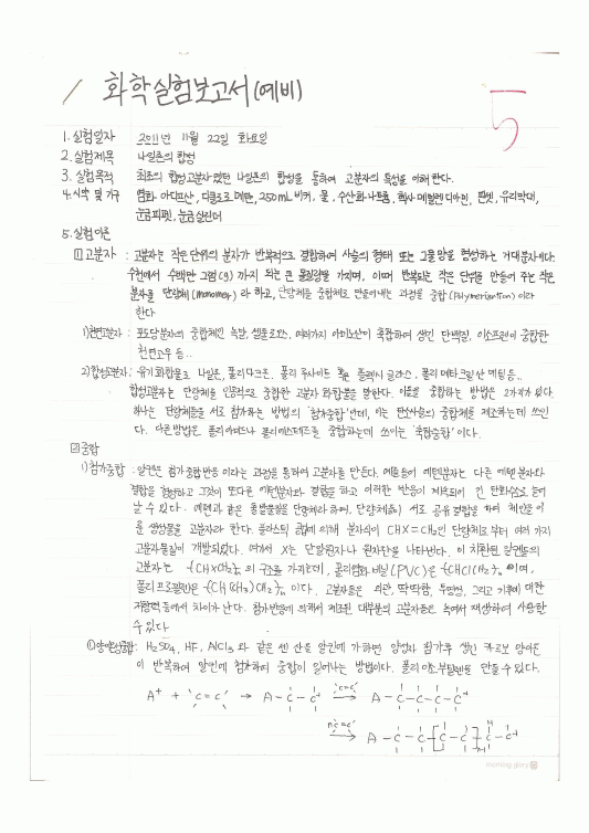 [화학실험2]나일론의 합성(예비)