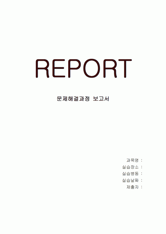 간호관리학 문제해결보고서