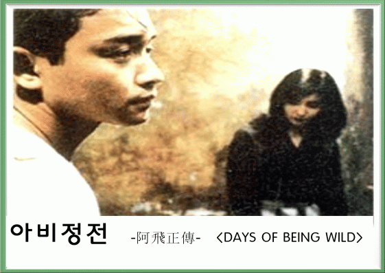 아비정전 ppt 레포트 자료