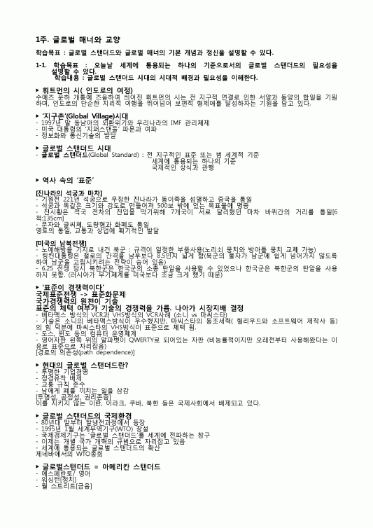글로벌 리더를 위한 글로벌매너 퀴즈와 인강