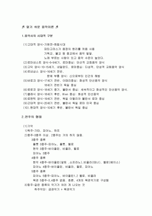 알기 쉬운 음악이론