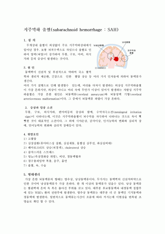 [신경외과]지주막하출혈
