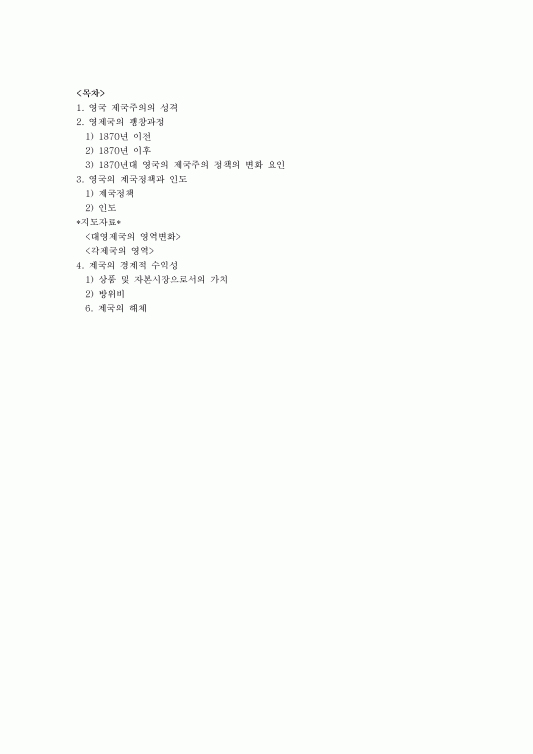 영국의 제국주의