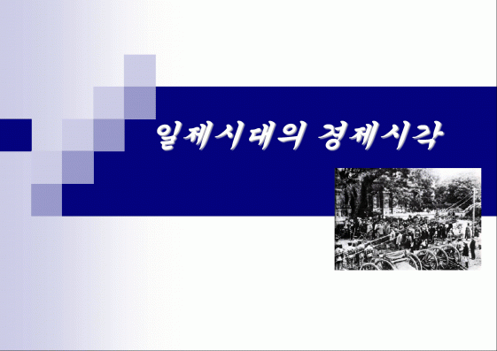일제시대의 경제시각