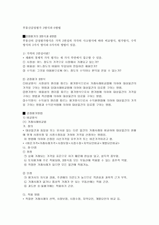 부동산학 레포트 자료