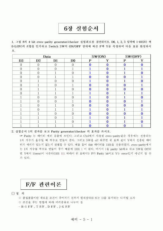 ch6.digital(디지털) 연산회로, ch7 ff