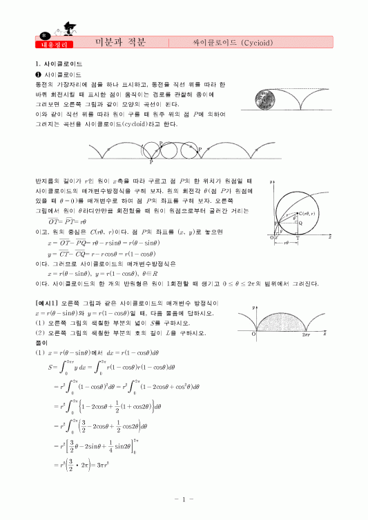 싸이클로이드(cycioid)