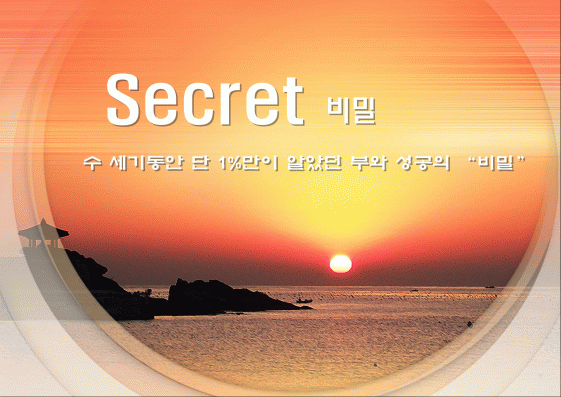 시크릿 레포트 자료