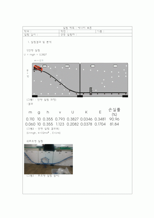 에너지보존 결과보고서