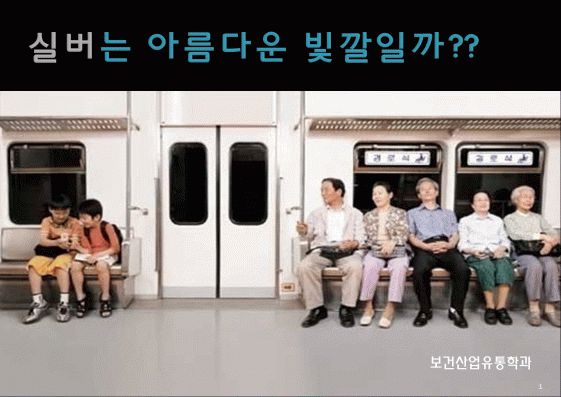 실버는 아름다운 빛깔일까??