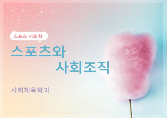 스포츠 사회학 관련 자료