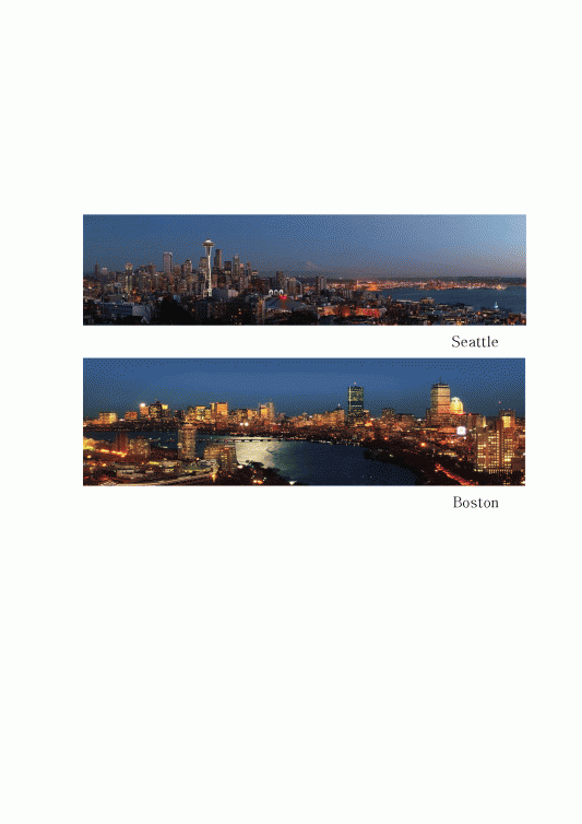 [미국의 문화/해석/번역] Seattle(시애틀) & Boston(보스턴)