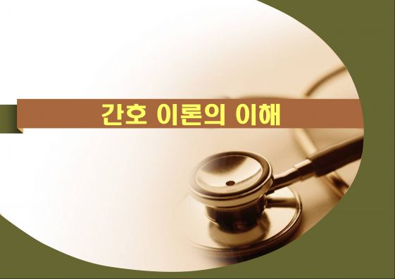 간호 이론의 이해