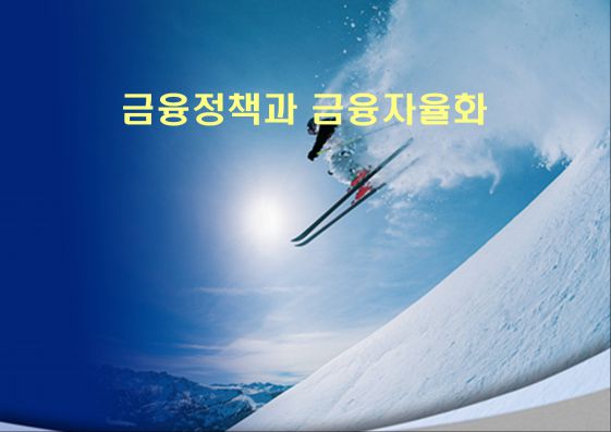금융정책과 금융자율화.PPT자료