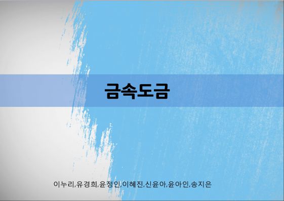 금속도금 ppt자료