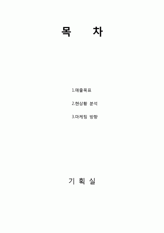 <마케팅 계획서> 아띠 00점 000 헤어 마케팅 계획서