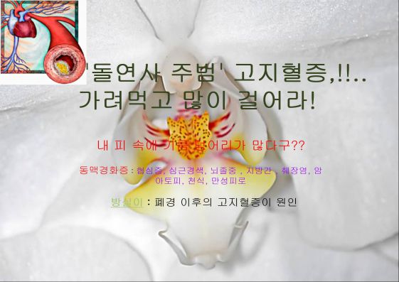 [의학] 고지혈증에 모든것