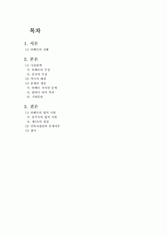 티베트 독립운동 - 티베트와 중국의 분쟁에 대해