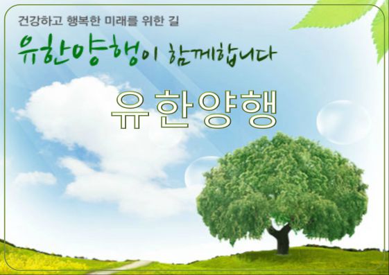 유한양행 기업분석.ppt