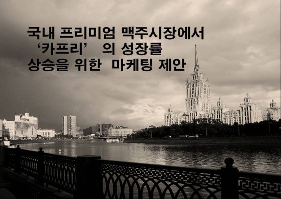 국내 프리미엄 맥주시장에서  ‘카프리’ 의 성장률 상승을 위한 마케팅 제안.ppt