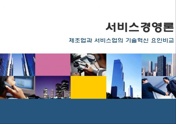 기술혁신내부역량,기술혁신외부환경,제조업과 서비스업의 기술혁신 요인비교