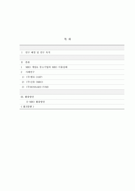 조달물류 보고서