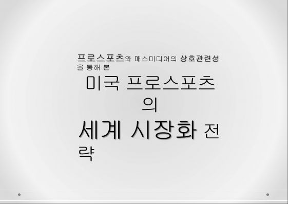 미국 프로스포츠의 세계 시장화 전략,프로스포츠와 매스미디어의 상호관련성