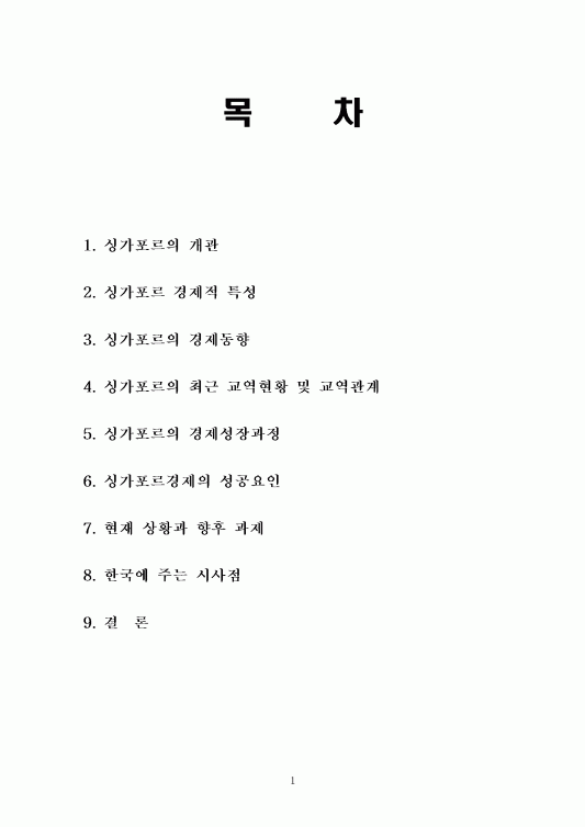 싱가포르의 경제 성장