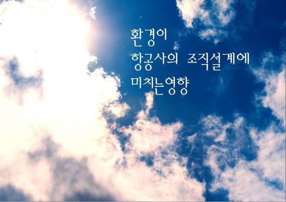 조직구조론_항공사조직설계,국내외항공사경영전략사례,