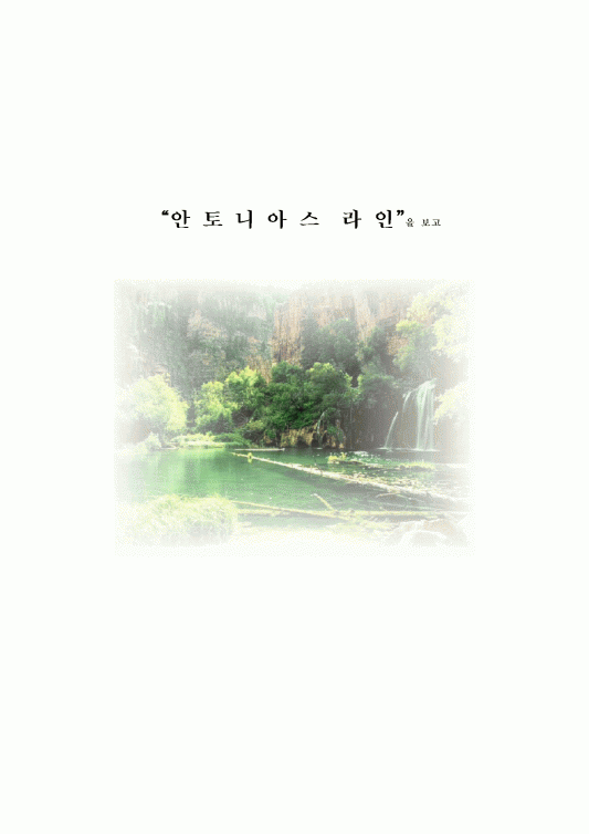 “안토니아스 라인”을 보고