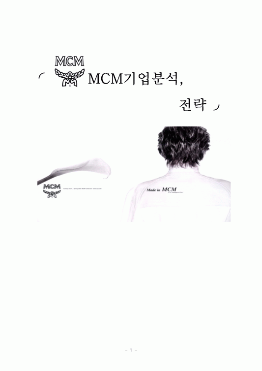 MCM,MCM기업분석,MCM마케팅,마케팅분석,기업분석,엠씨엠