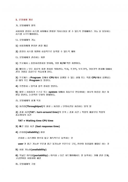 운영체제 [컴퓨터/통신]
