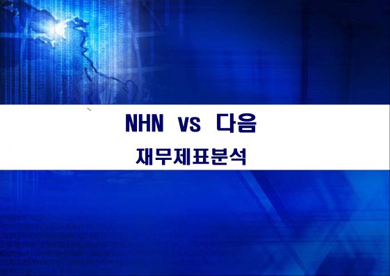 다음 NHN 기업분석