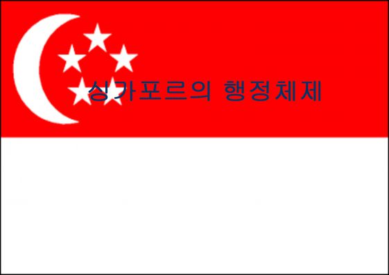 싱가포르의 행정체제 (HEADY 개도국 행정패턴)