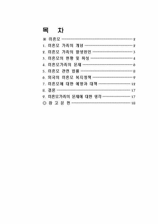 [분석/조사] 미혼모