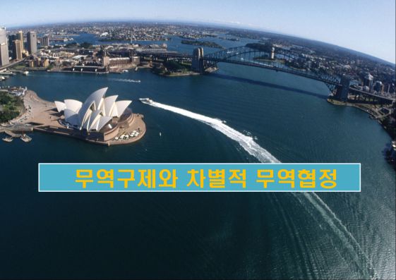무역구제와 차별적 무역협정.PPT자료