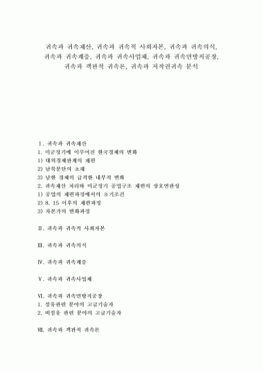 [귀속, 귀속재산, 귀속적 사회자본, 귀속의식]귀속과 귀속재산, 귀속과 귀속적 사회자본, 귀속과 귀속의식, 귀속과 귀속계층, 귀속과 귀속사업체, 귀속과 귀속면방직공장, 귀속과 객관적 귀속론, 귀속과 저작권귀속