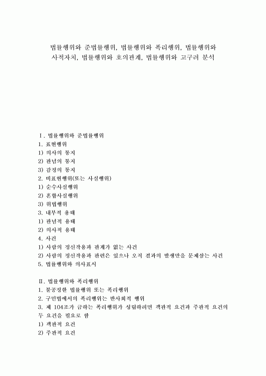 [법률행위, 법률행위와 준법률행위, 법률행위와 폭리행위, 사적자치, 호의관계, 고구려]법률행위와 준법률행위, 법률행위와 폭리행위, 법률행위와 사적자치, 법률행위와 호의관계, 법률행위와 고구려 분석