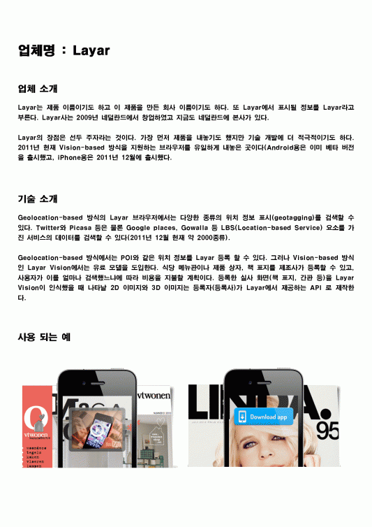 업체조사 레포트 자료