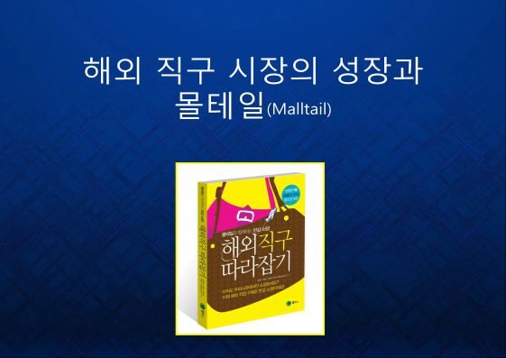 해외 직구 시장의 성장과 몰테일 Malltail 서비스 포트폴리오와 성장전략.PPT