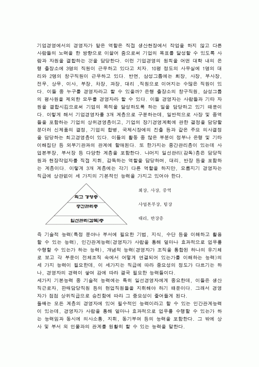 [경영학] 기업경영에 대해서
