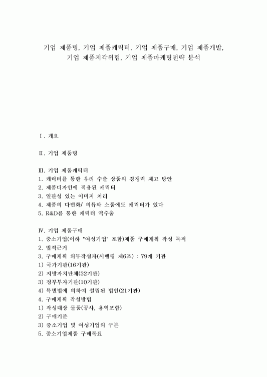 [기업 제품][기업 제품캐릭터][기업 제품구매][기업 제품개발][기업 제품지각위험][기업 제품마케팅전략]기업 제품명, 기업 제품캐릭터, 기업 제품구매, 기업 제품개발, 기업 제품지각위험, 기업 제품마케팅전략
